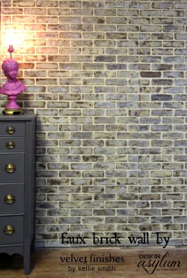 DIY: Making faux brick walls look old - Design Asylum Blog | by Kellie ...